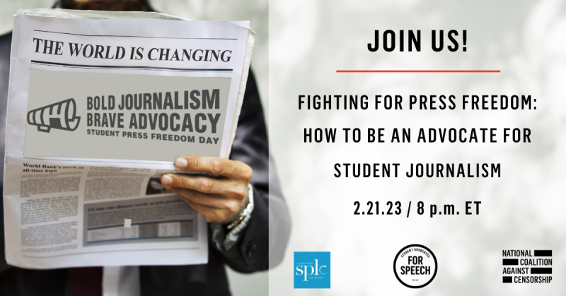 NCAC and SPLC to co-host an online event on fighting for press freedom ...